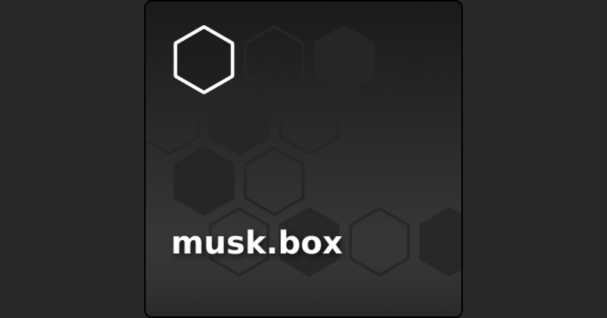 musk.box - Profile | .box